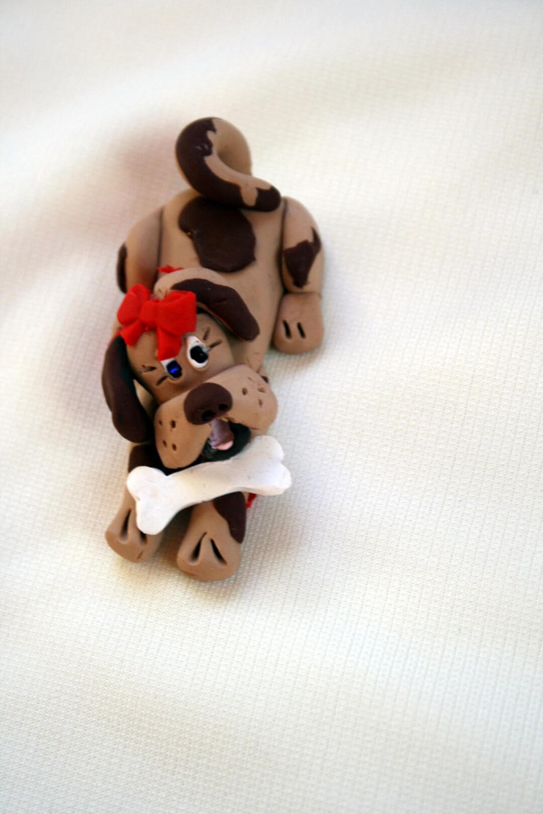 Polymer Clay Lab Brown Chocolate Christmas Ornament, Brown Labrador ...