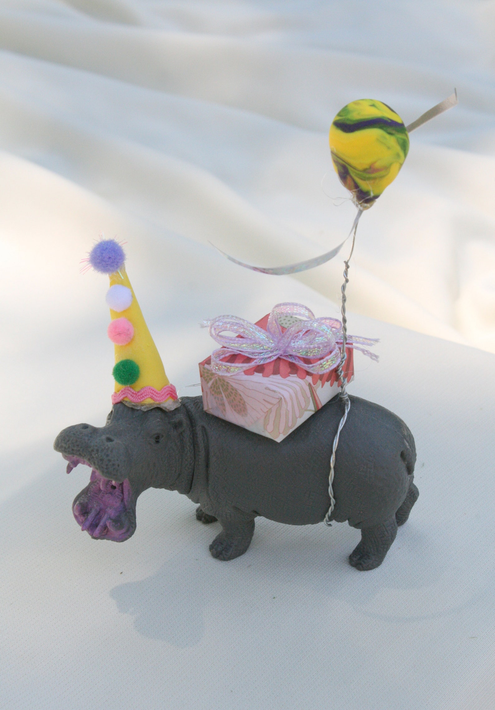 Hippo Birthday Cake Topper, Party Animal Cake Topper. Hippo Party ...