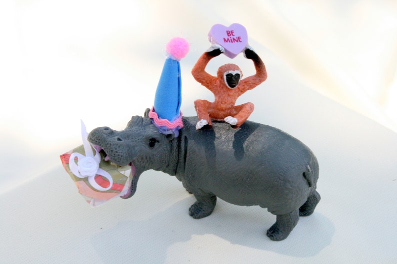 Hippo Birthday Cake Topper, Party Animal Cake Topper. Hippo Party ...