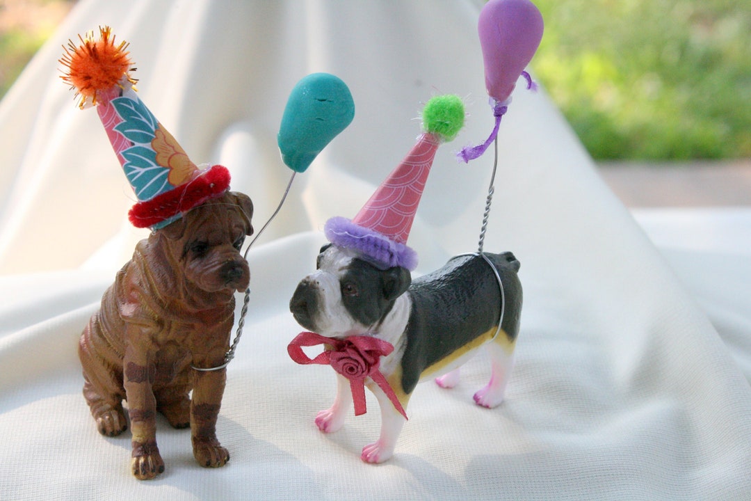Party Animal Dog Cake Topers, Old English Sheep Dog, Shar-pei Cake ...