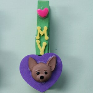 Dog Clothespin Magnets, Bichon. Chihuahua, Poodle and English Setter ...