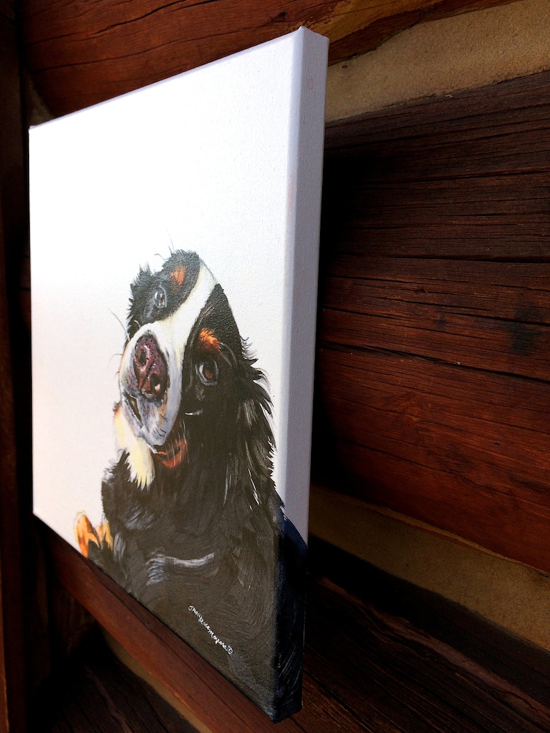 Dog Painting canvas dog art canvas dog painting watercolor | Etsy