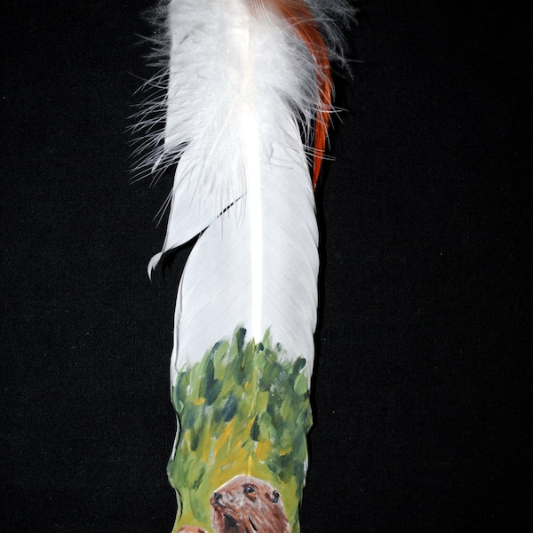 Painted Feathers - Etsy