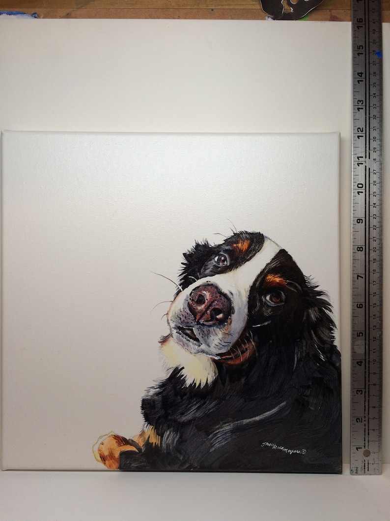 Dog Painting canvas dog art canvas dog painting watercolor | Etsy