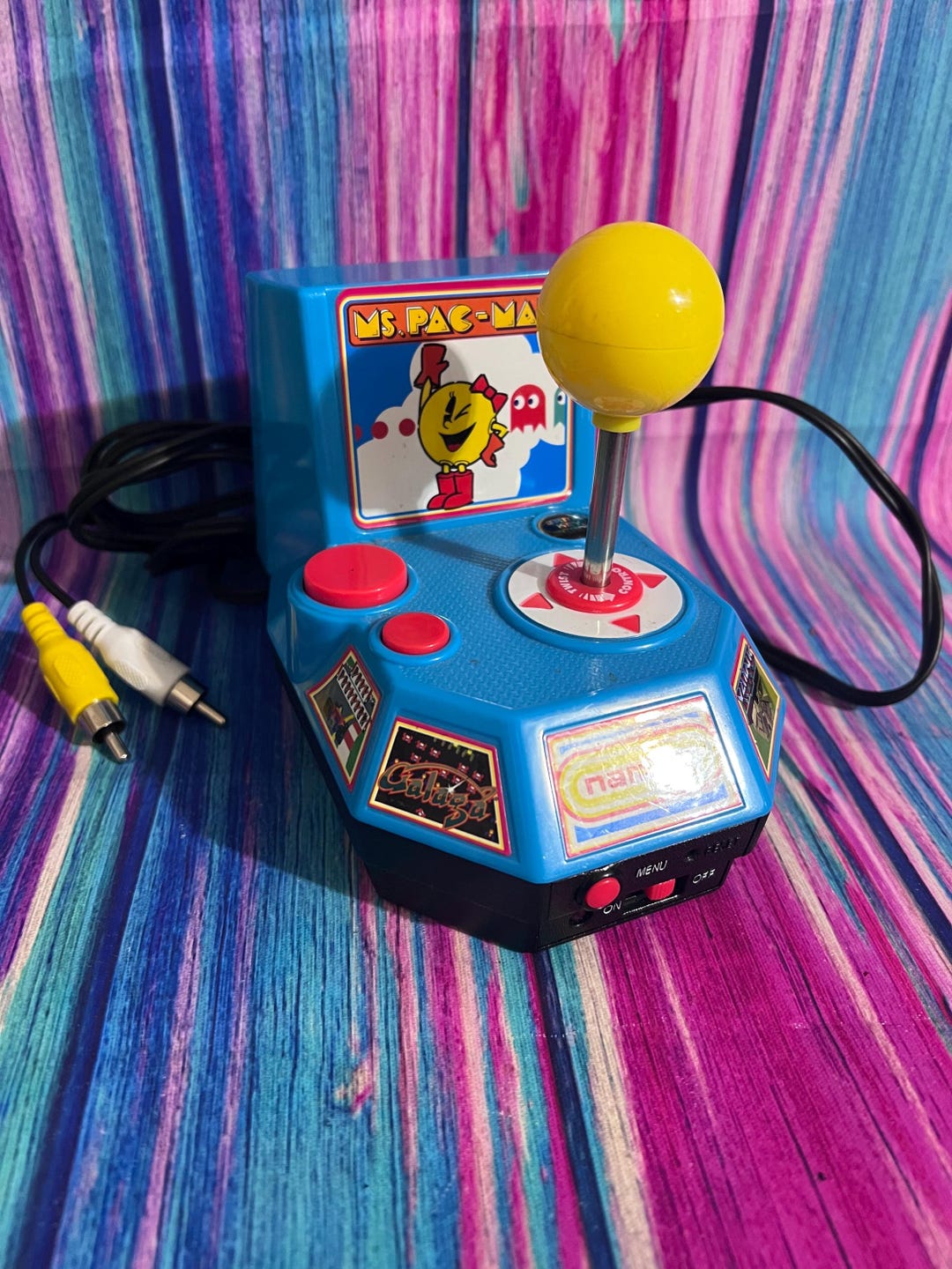 Vintage Ms Pac-man Galaga Mappy 5 in 1 2004 Jakks Plug N Play Game ...