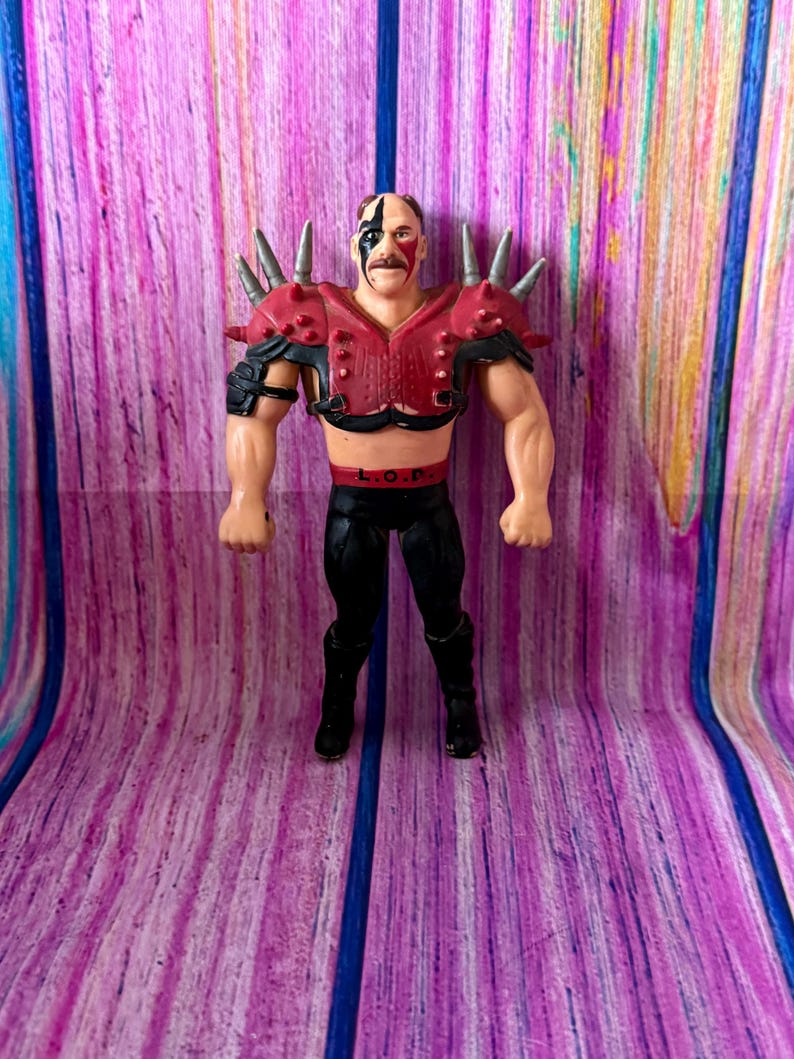 WWF Bend-ems Series VI 1997 the Legion of Dooms Hawk Bendable Figure ...
