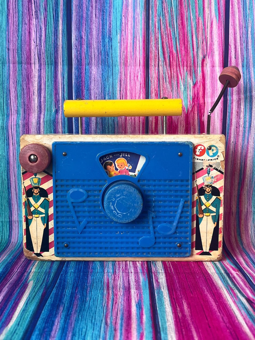 Vintage Fisher Price Wind-up TV Radio, Collectible, Toys, Kids, TV - Etsy