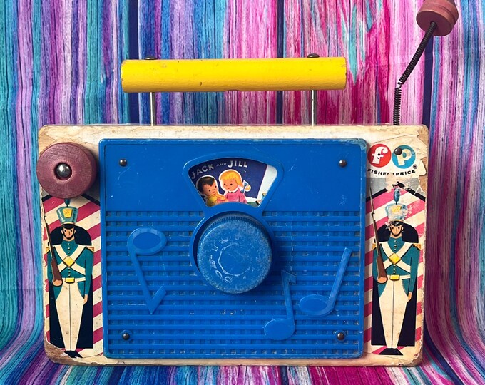 Vintage Fisher Price Wind-up TV Radio, Collectible, Toys, Kids, TV - Etsy