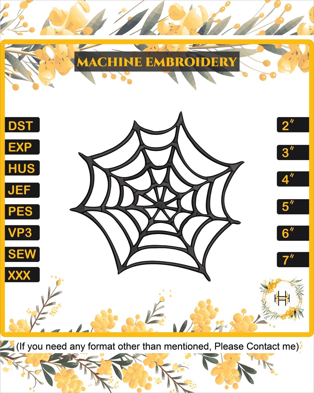 Spider Web Embroidery Design. Spiderweb Design. Spider Embroidery ...