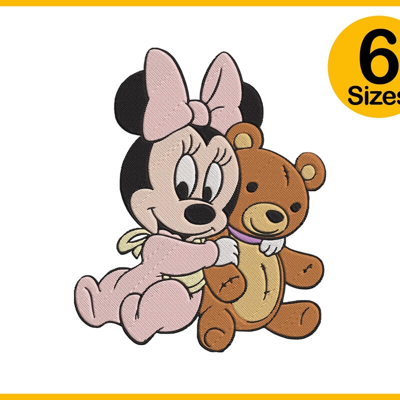 Minnie Mouse Embroidery Design - Etsy