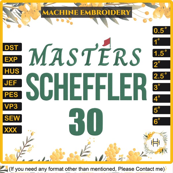 Masters Golf Font - Etsy