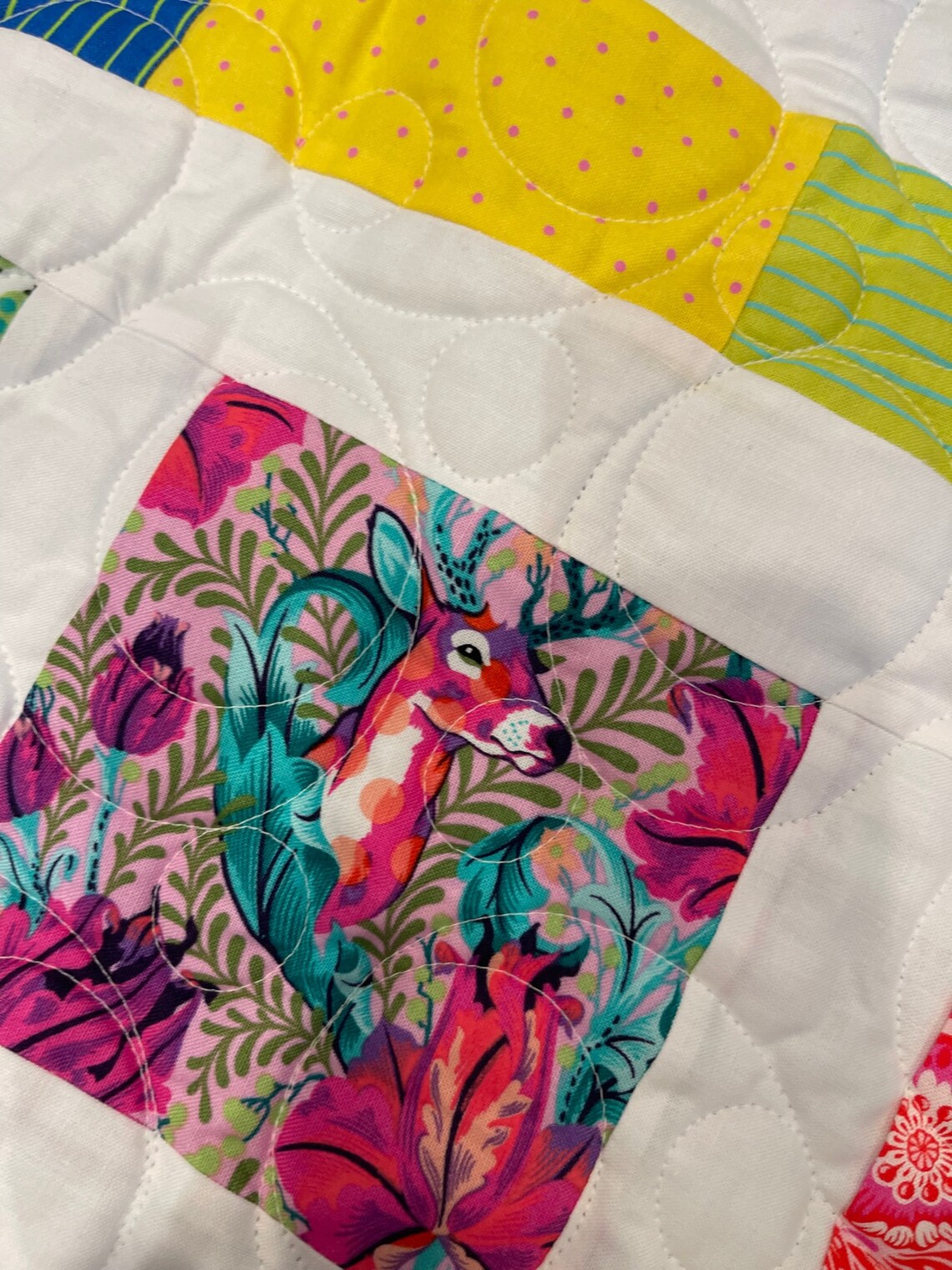 Tiny Beast Scrappy Baby Quilt - Etsy