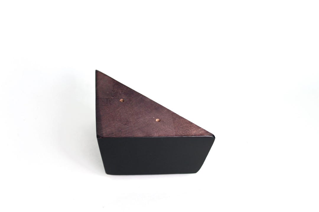 2.50" Corner Triangle Sofa/ Chair/ Ottoman Wood Furniture Leg - Set of ...