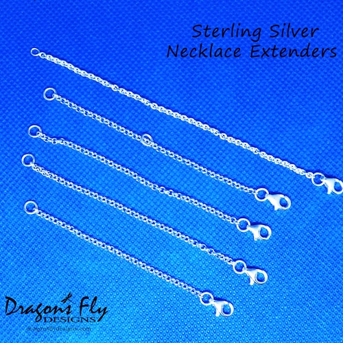 Sterling Silver Extender Chain Necklace Extender Make - Etsy