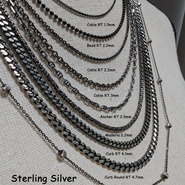 Silver Chains - Etsy