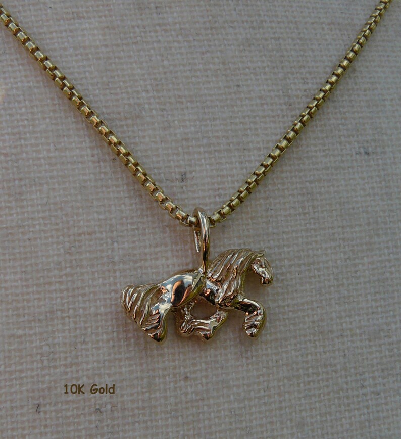 Sterling Silver Gypsy Horse Jewelry Charm Gypsy Cob Pendant Necklace 2 ...
