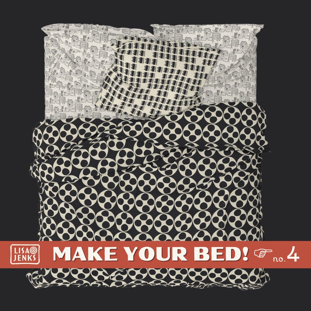 MYB No.04: Black and Cream Bedding Collection - Graphic Prints With a ...