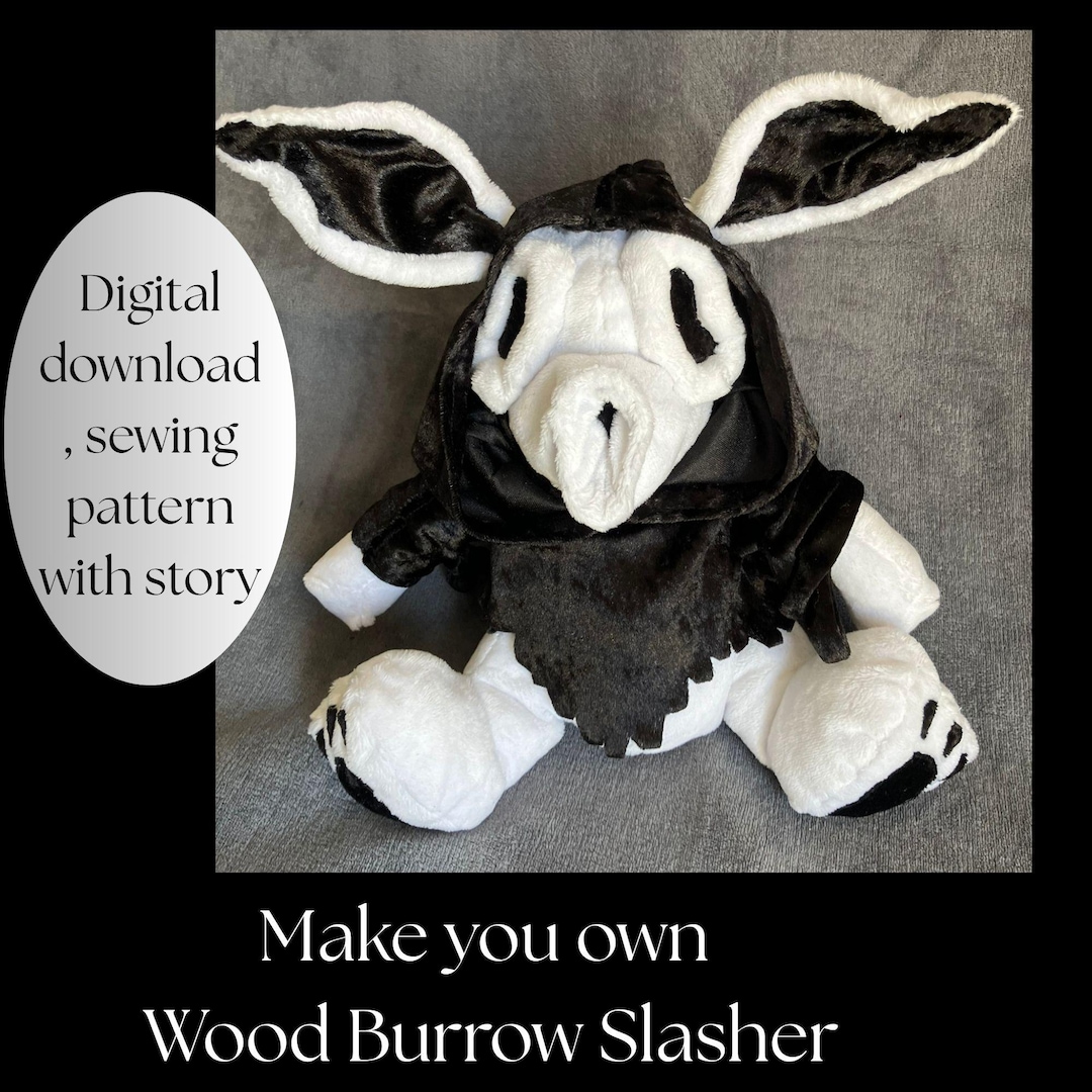 PDF Woods Burrow Slasher Bunny Sewing Pattern | Horror Bunny Plush ...