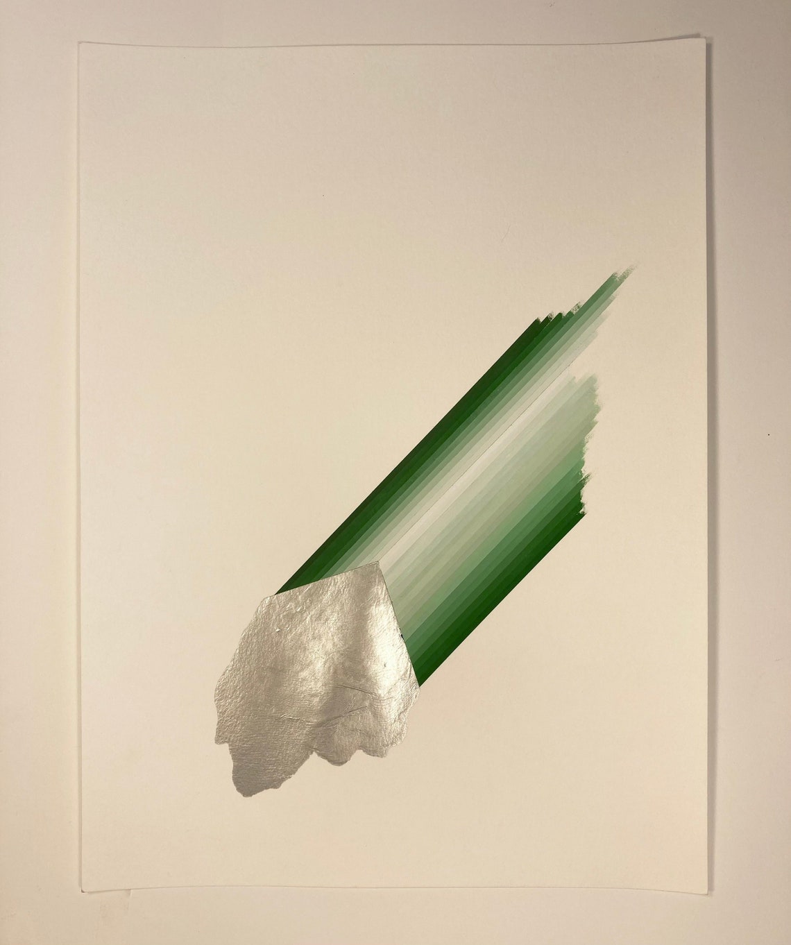 Silver Cloud Original Painting on Paper - Etsy