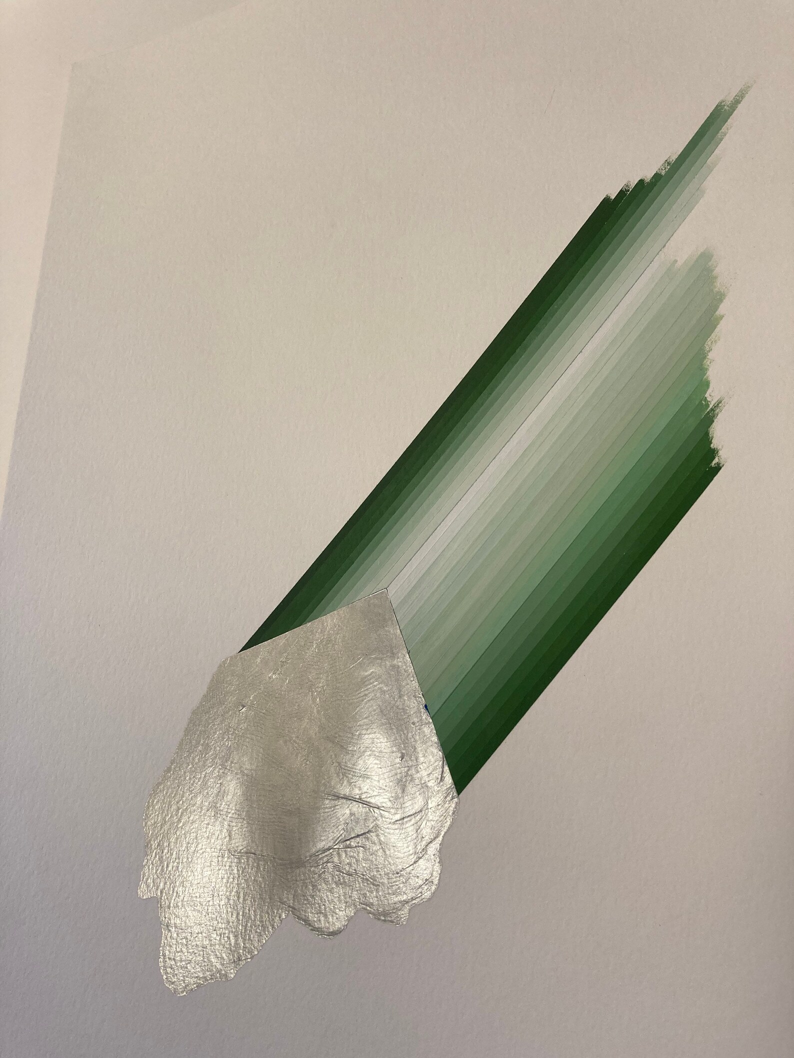 Silver Cloud Original Painting on Paper - Etsy
