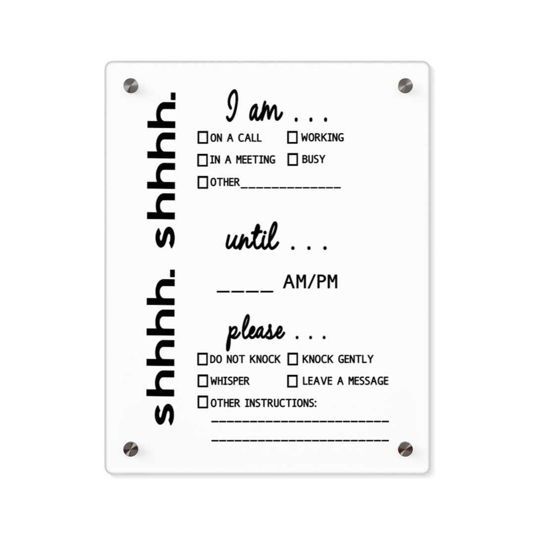 Status Board: Office Door Communication Whiteboard - Etsy
