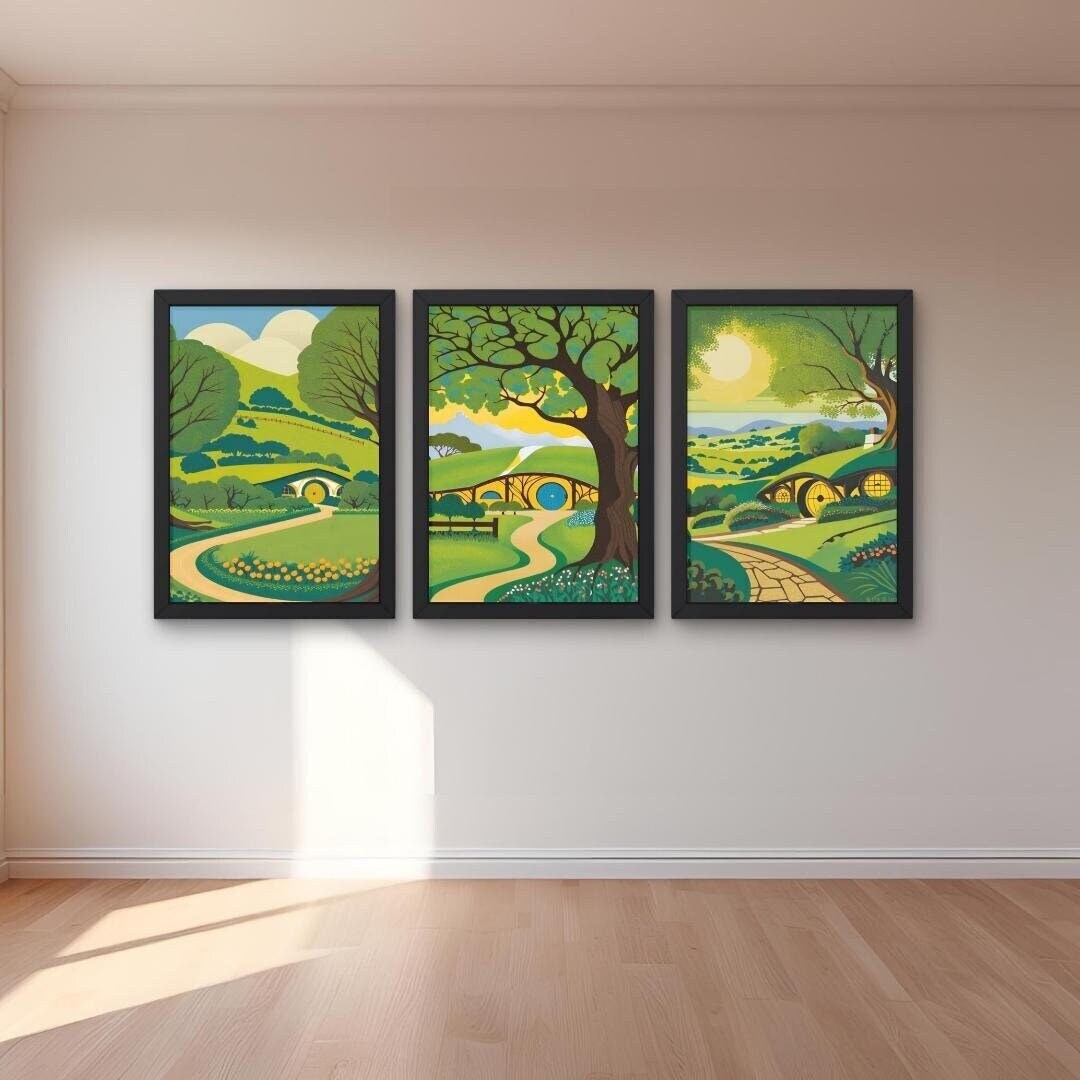 Shire Hobbiton Posters, Paintings, Vintage, Art Prints, Wall Decor ...
