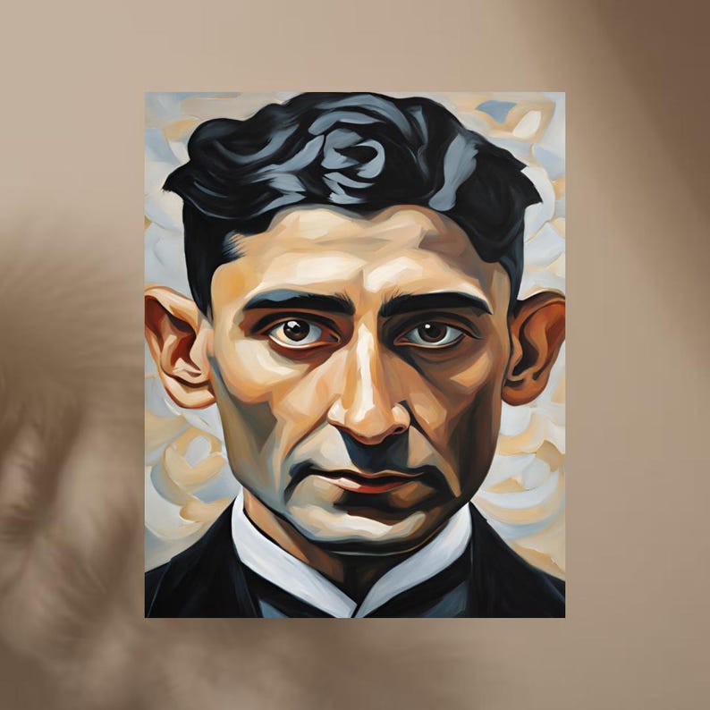Franz Kafka Poster, Painting, Vintage, Art Print, Wall Decor, Home ...