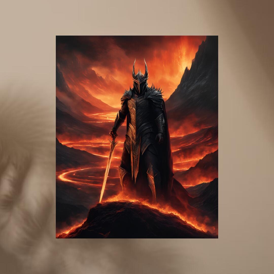 Sauron Poster, Painting, Vintage, Art Print, Wall Decor, Home Decor ...