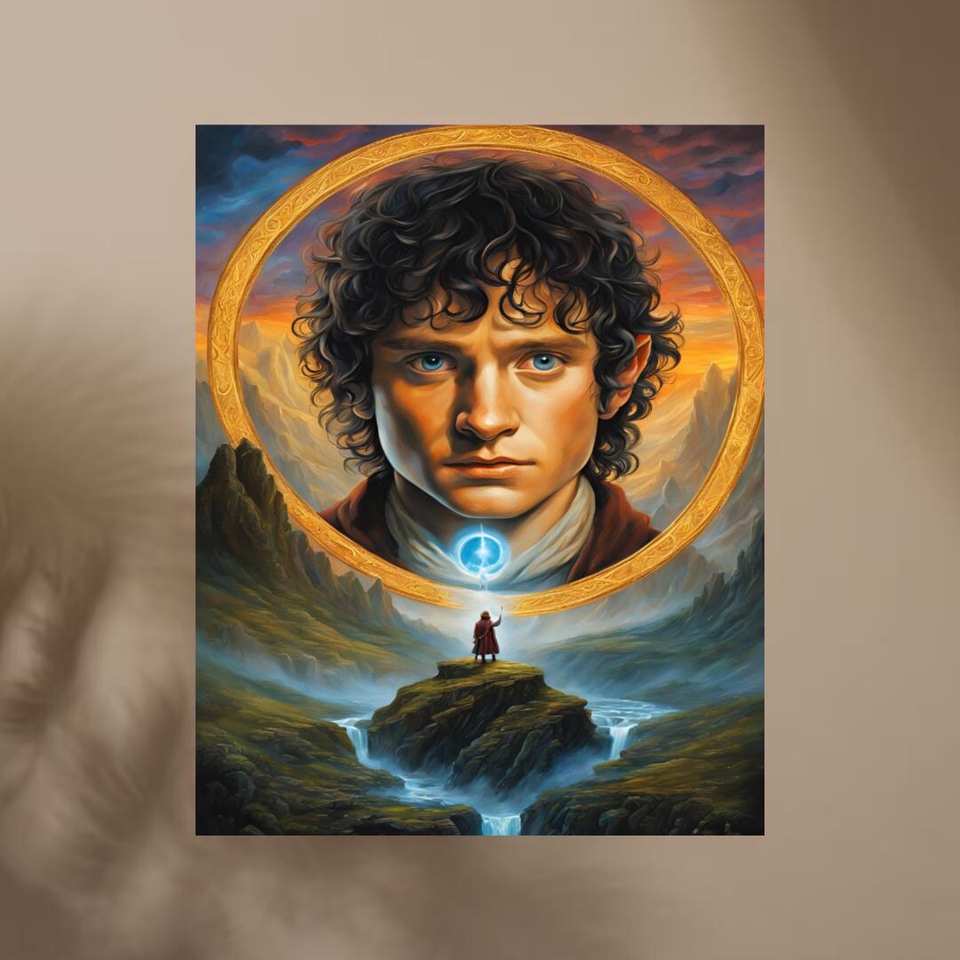 Frodo Baggins Poster, Painting, Vintage, Art Print, Wall Decor, Home ...