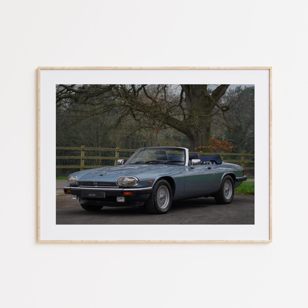 Jaguar XJS Poster, British Automobile, Black Jaguar XJS, Jaguar Cars ...