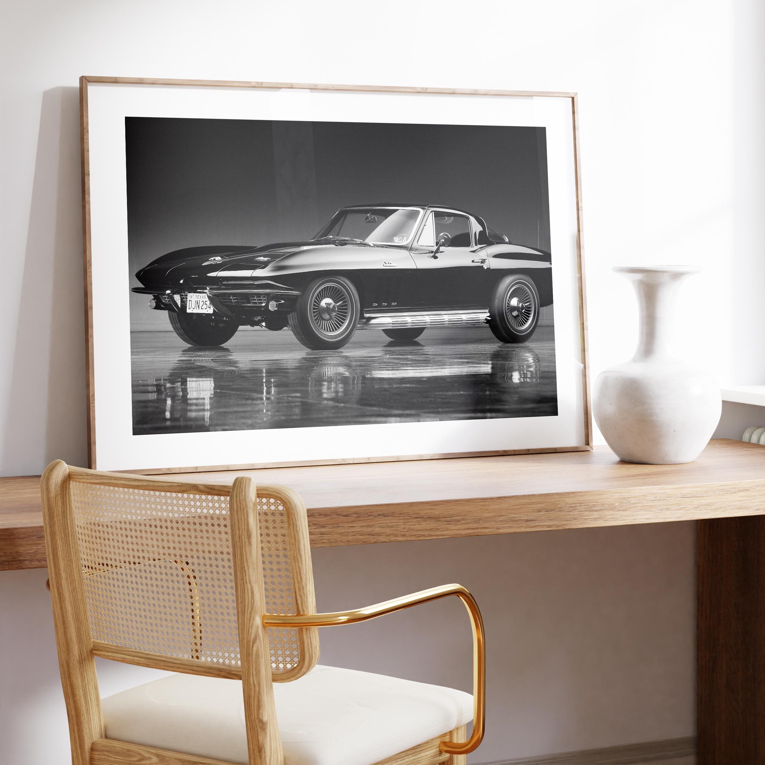 Chevrolet Corvette C2, 1966 Second Generation Sports Car, Black and ...