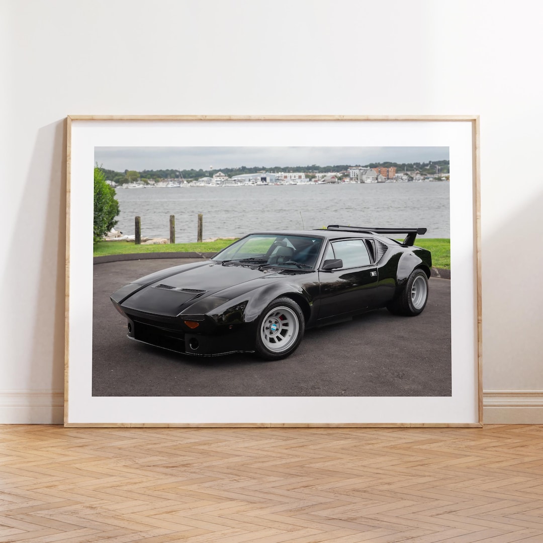 De Tomaso Pantera Poster, Italian Automobile, Black De Tomaso Pantera ...