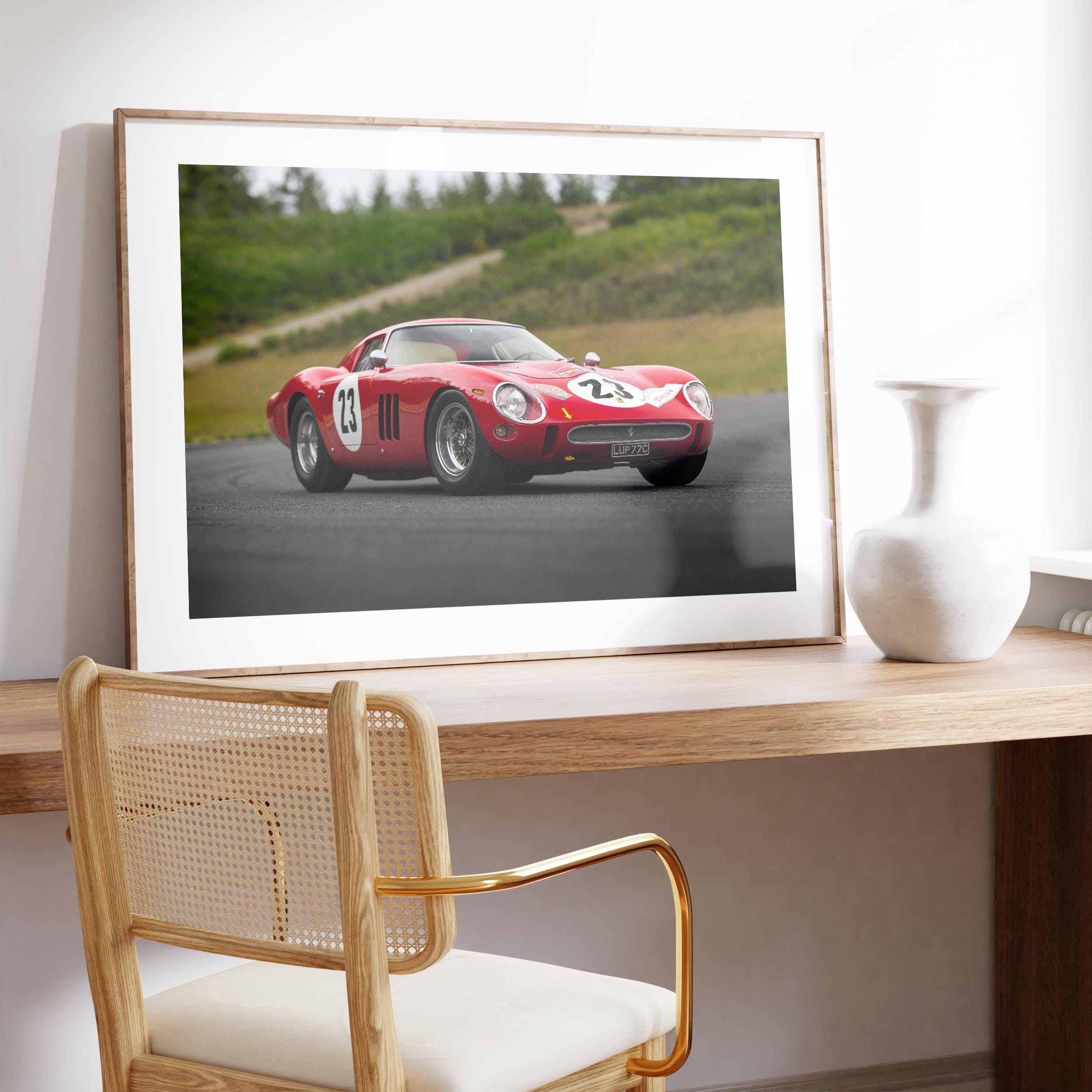 Ferrari 250 GTO Poster, Sport Car Print, Wall Art, Wall Decor, Car ...
