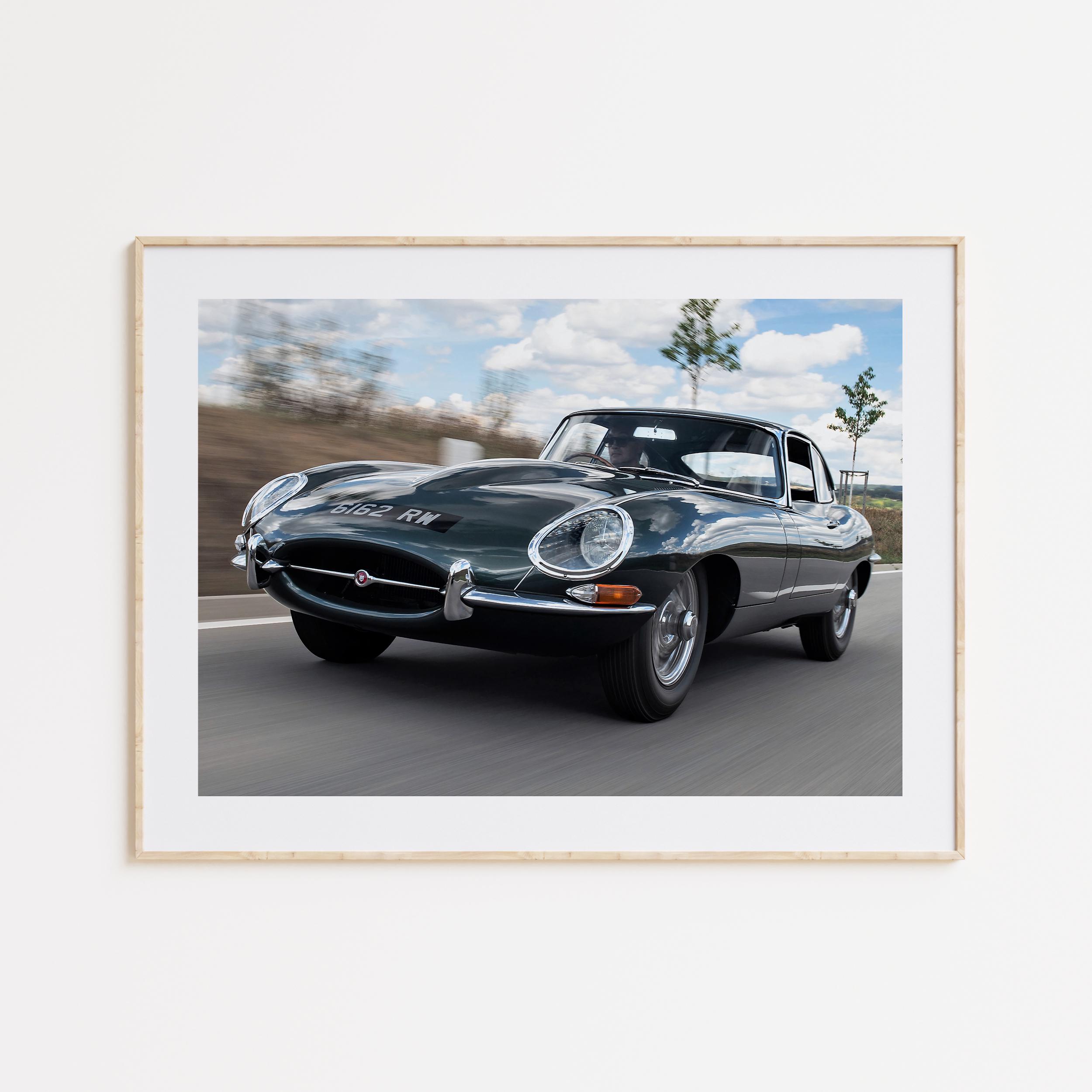 Jaguar E-type Poster, 1961, Sport Car Print, Car Poster, Wall Art, Wall ...