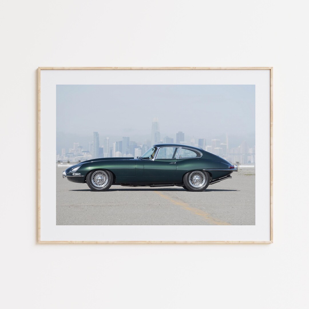Jaguar E-type Poster, 1965, Sport Car Print, Car Poster, Wall Art, Wall ...
