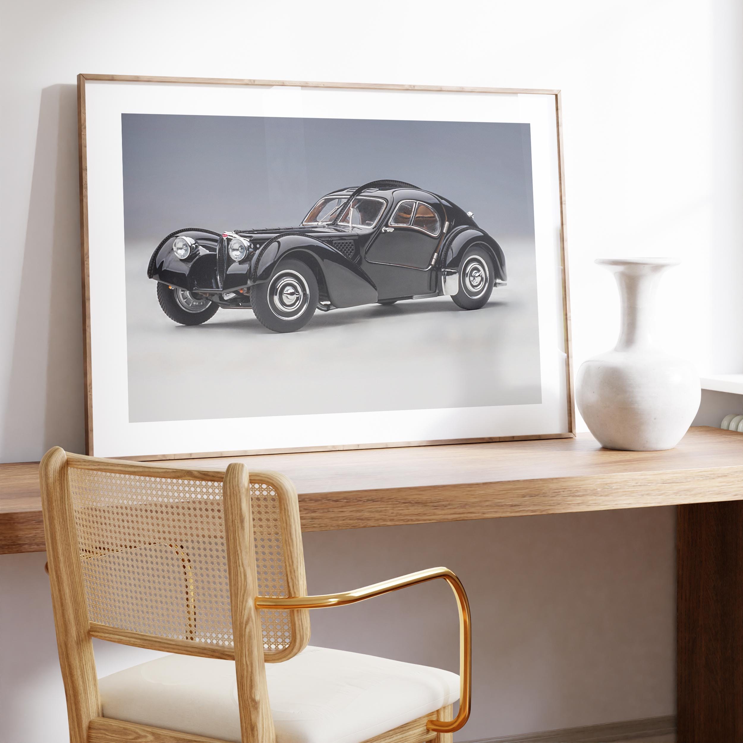 Bugatti Type 57 1938 Poster, Tour Car Print, Wall Art, Wall Decor, Car ...