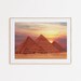 Pyramids of Giza Travel Poster - Egypt Wall Art for Home Decor, the ...