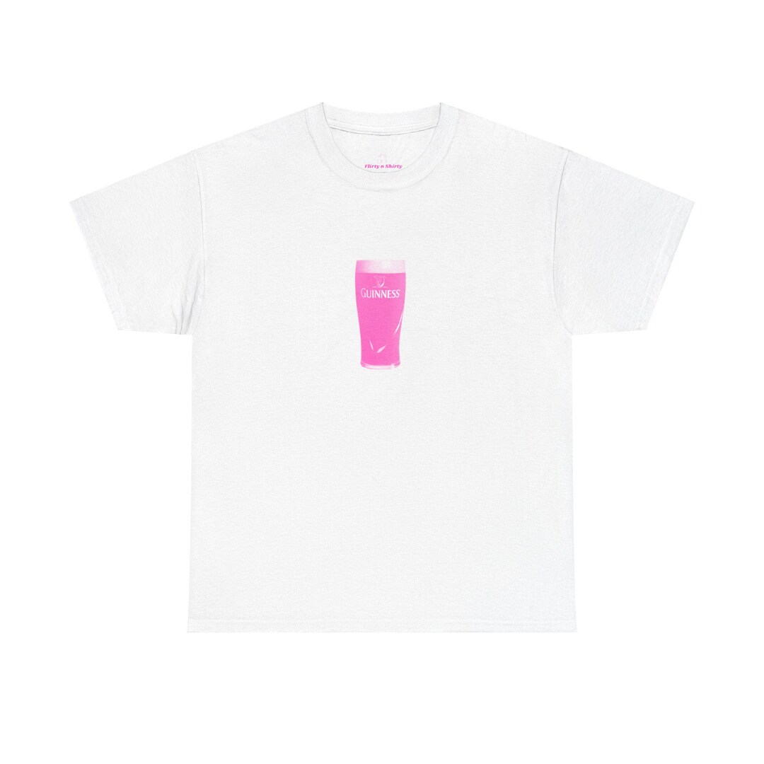 Pink Guinness T-shirt | Y2k | 2000s | 90's | Graphic Tee | Iconic ...