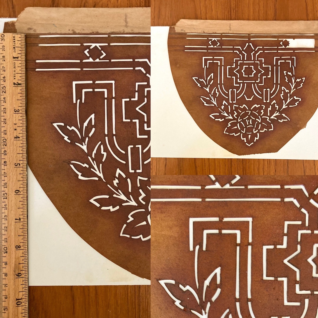 Antique Handcut Stencils Choice - Art Deco Nouveau Craftsman ...