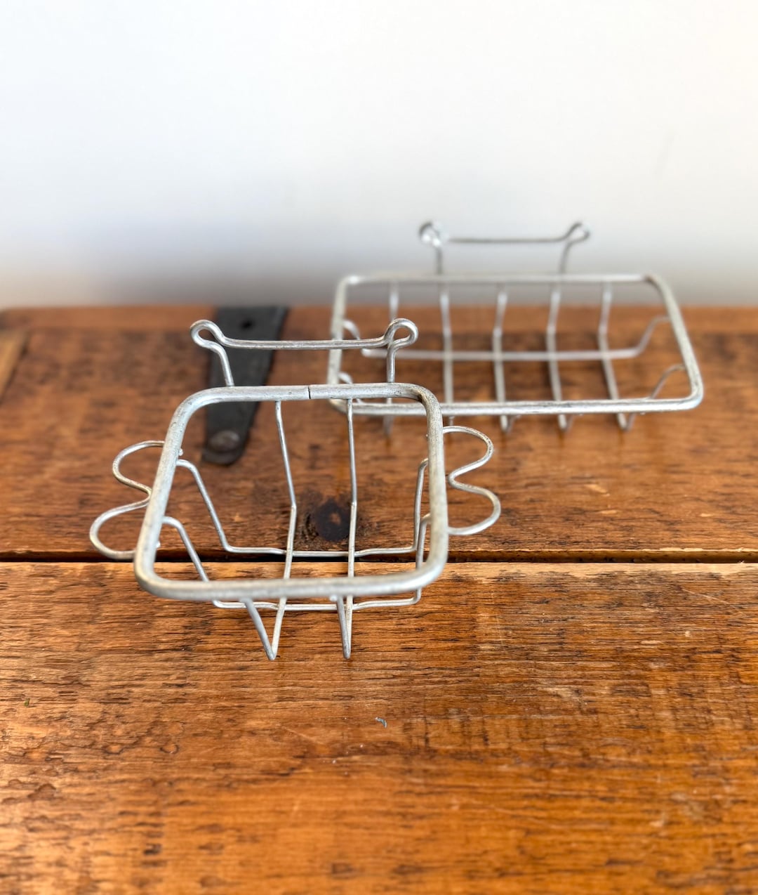 Vintage Wire Soap Dish Toothbrush Holder Set - Farmhouse Bath Decor - Etsy