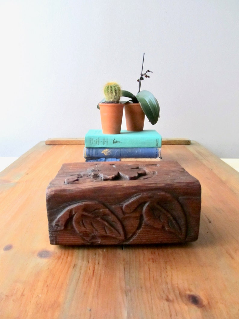 Rustic Hand Carving Four Leaf Clover Ivy Wood Block - Etsy