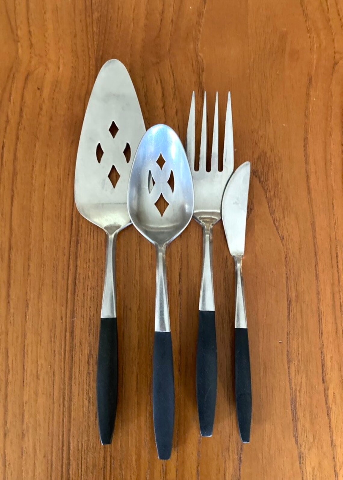Kingston Stainless Replacement Flatware Black Composite - Etsy