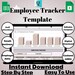 Employee Tracker Template: Editable Google Sheets (digital Download) - Etsy