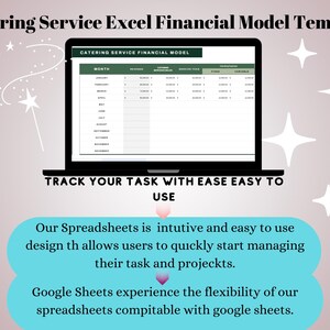 Catering Service Excel Financial Model Template, Editable Google Sheets ...
