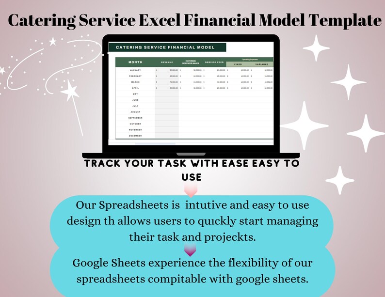 Catering Service Excel Financial Model Template, Editable Google Sheets ...