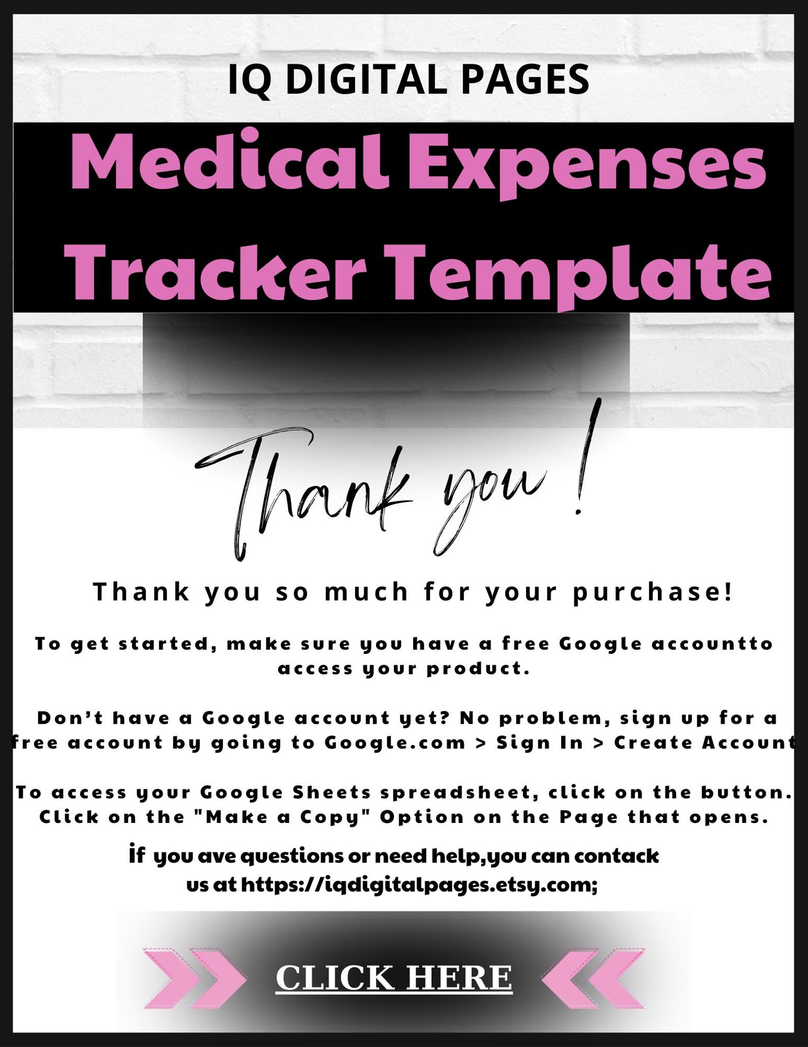 Medical Expenses Tracker Template, Editable Google Sheets, Digital ...