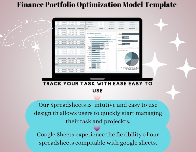 Finance Portfolio Optimization Model Template: Google Sheets Investment ...