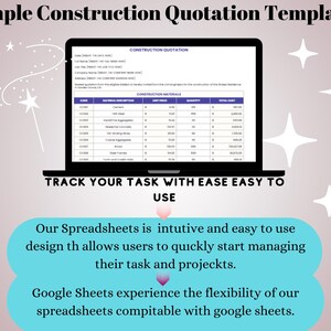 Sample Construction Quotation Templates, Digital Download, Editable ...