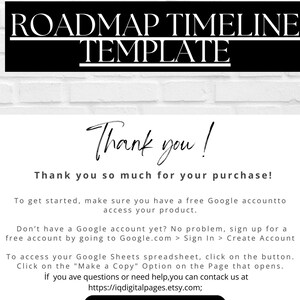 Roadmap Timeline Template|google Sheets | Plan&track Projects ...