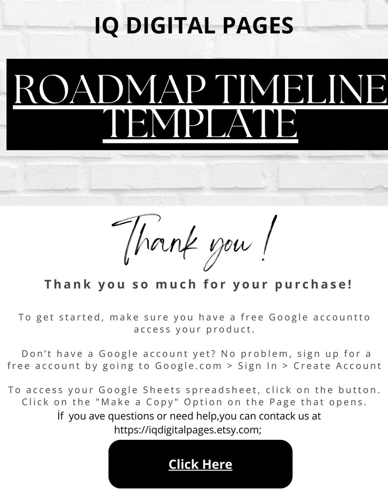 Roadmap Timeline Templategoogle Sheets Plan&track Projectscustomizable ...